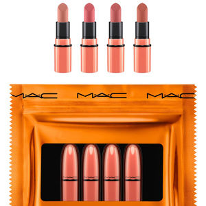 MAC Cosmetics | Makeup | Last One Nib Mac Nude Pretty Shiny 4 Lipsticks ...